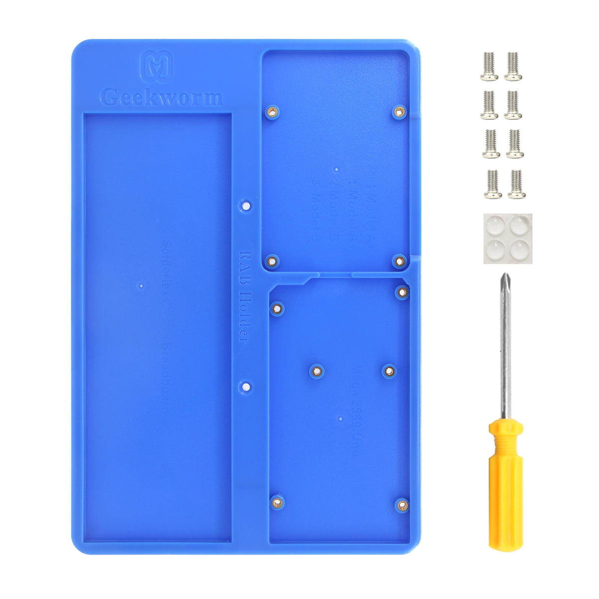 Raspberry Pi 3 B Rab Holder Breadboard Abs Case Education Platform Geekworm
