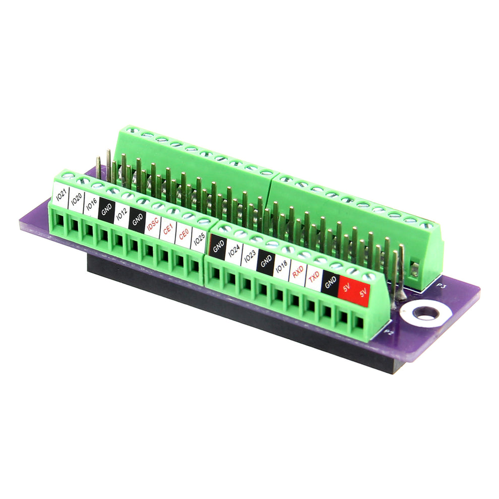 G469 GPIO Terminal Block Breakout Board for Raspberry Pi 5/4B/3B+/3B ...