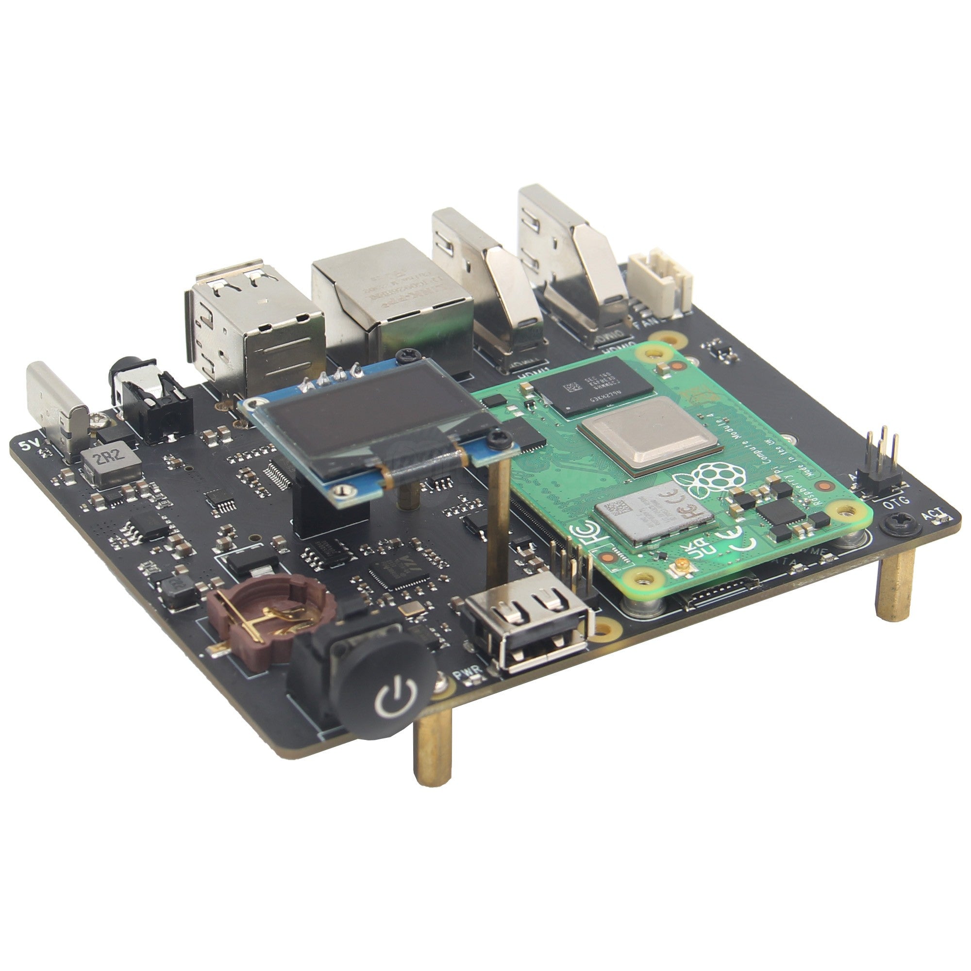 Geekworm X515 M2 SATA&NVMe SSD Expansion Board for Raspberry Pi Comput