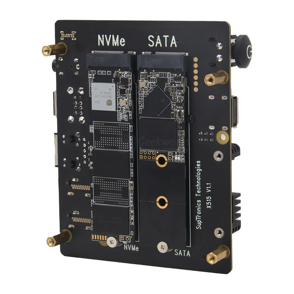 Geekworm NASPi CM4-M2 SATA&NVMe SSD NAS Kit for Raspberry Pi Compute M