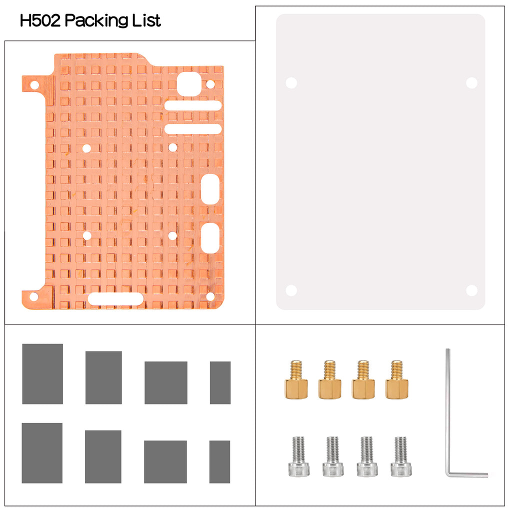 Geekworm Copper Heatsink for Raspberry Pi 5 (H502)
