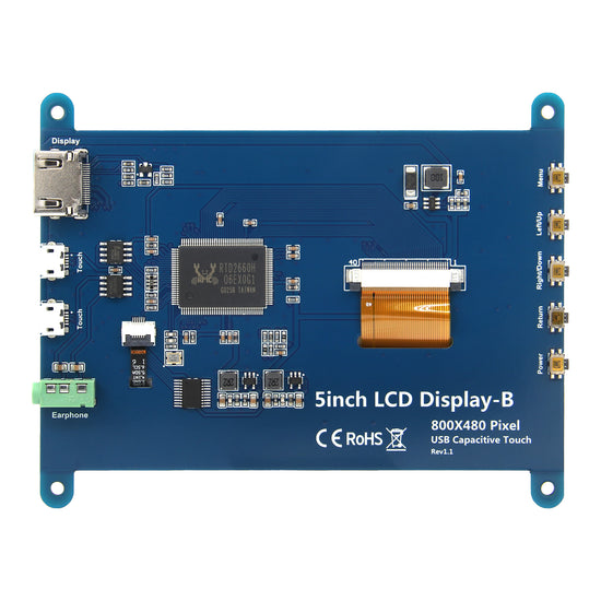 Raspberry Pi Projects 5 Inch 800x480 HDMI LCD Display Touchscreen ...