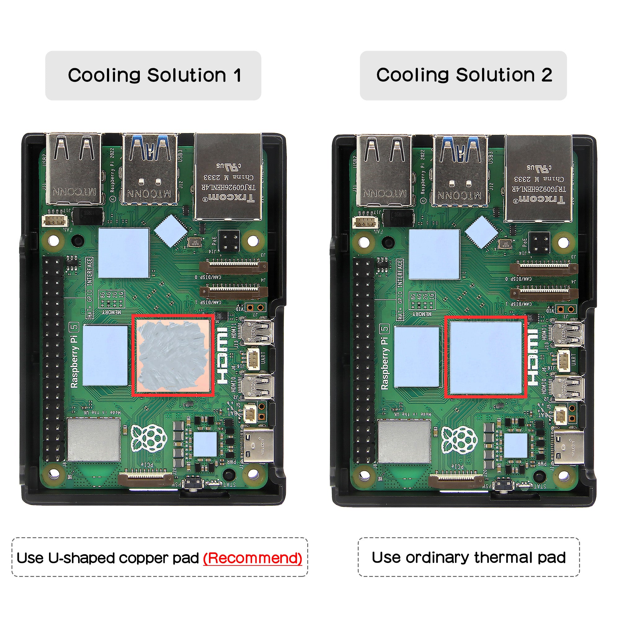 Geekworm Raspberry Pi 5 Heavy-duty Aluminum Passive Cooling Case (P573