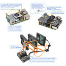 Geekworm X1009 PCIe to 5-Port SATA Shield for Raspberry Pi 5 (NOT Supp