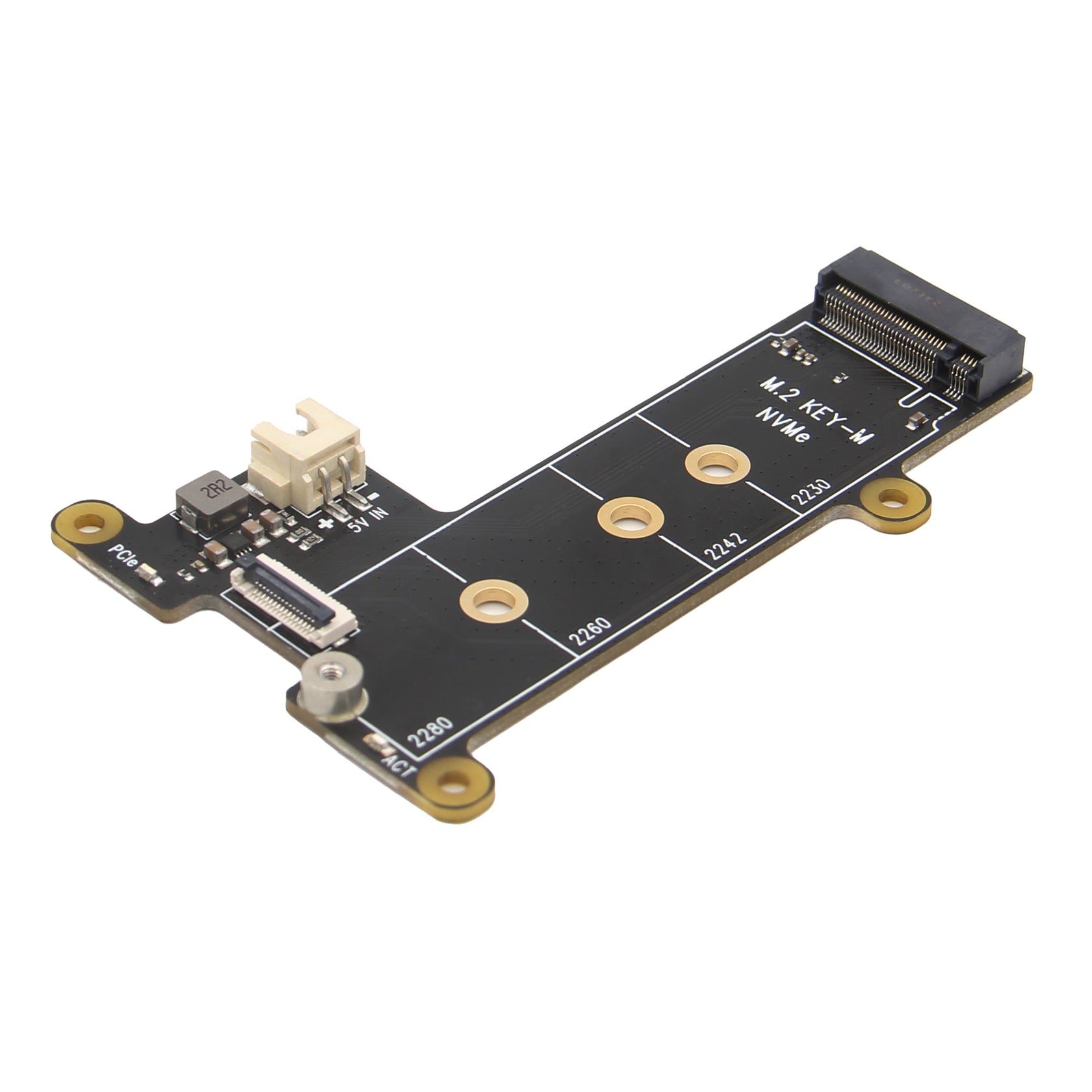 Geekworm X1001 PCIe to M.2 Key-M NVMe SSD PIP TOP for Raspberry Pi 5