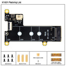 Geekworm X1001 PCIe to M.2 Key-M NVMe SSD PIP TOP for Raspberry Pi 5
