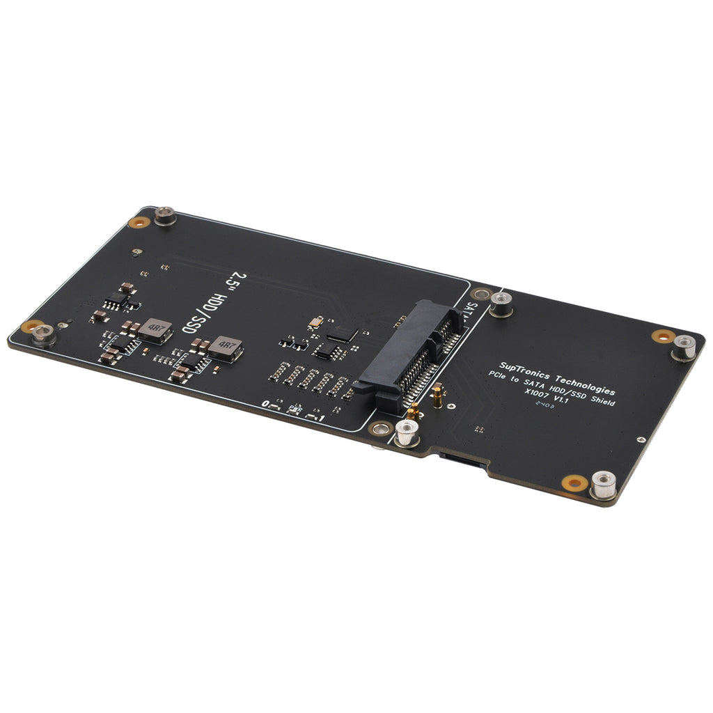 Geekworm X1007 PCIe to Dual 2.5" SATA HDD/SSD Shield for Raspberry Pi