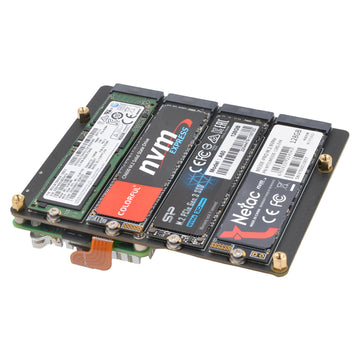 Geekworm X1001 PCIe to M.2 Key-M NVMe SSD PIP TOP for Raspberry Pi 5