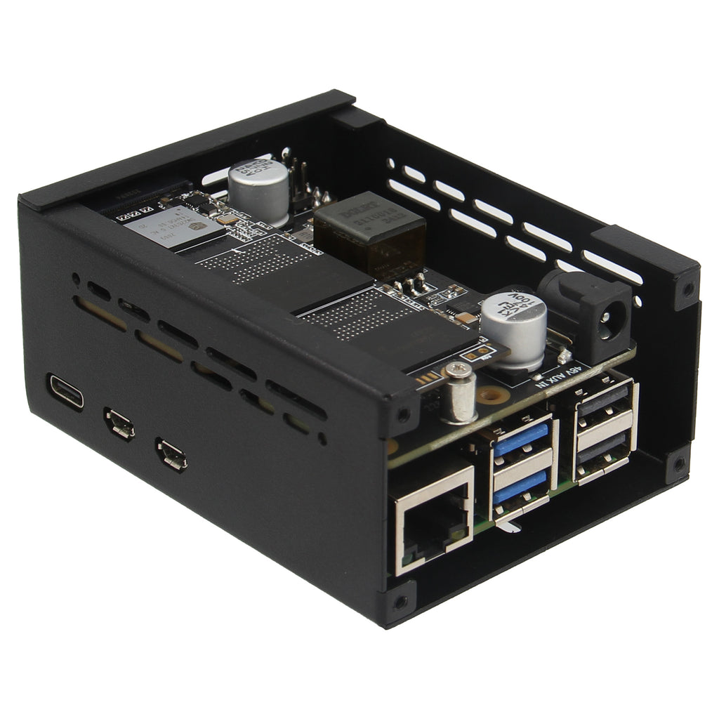 Geekworm X1012 PCIe to NVMe+POE Shield for Raspberry Pi 5