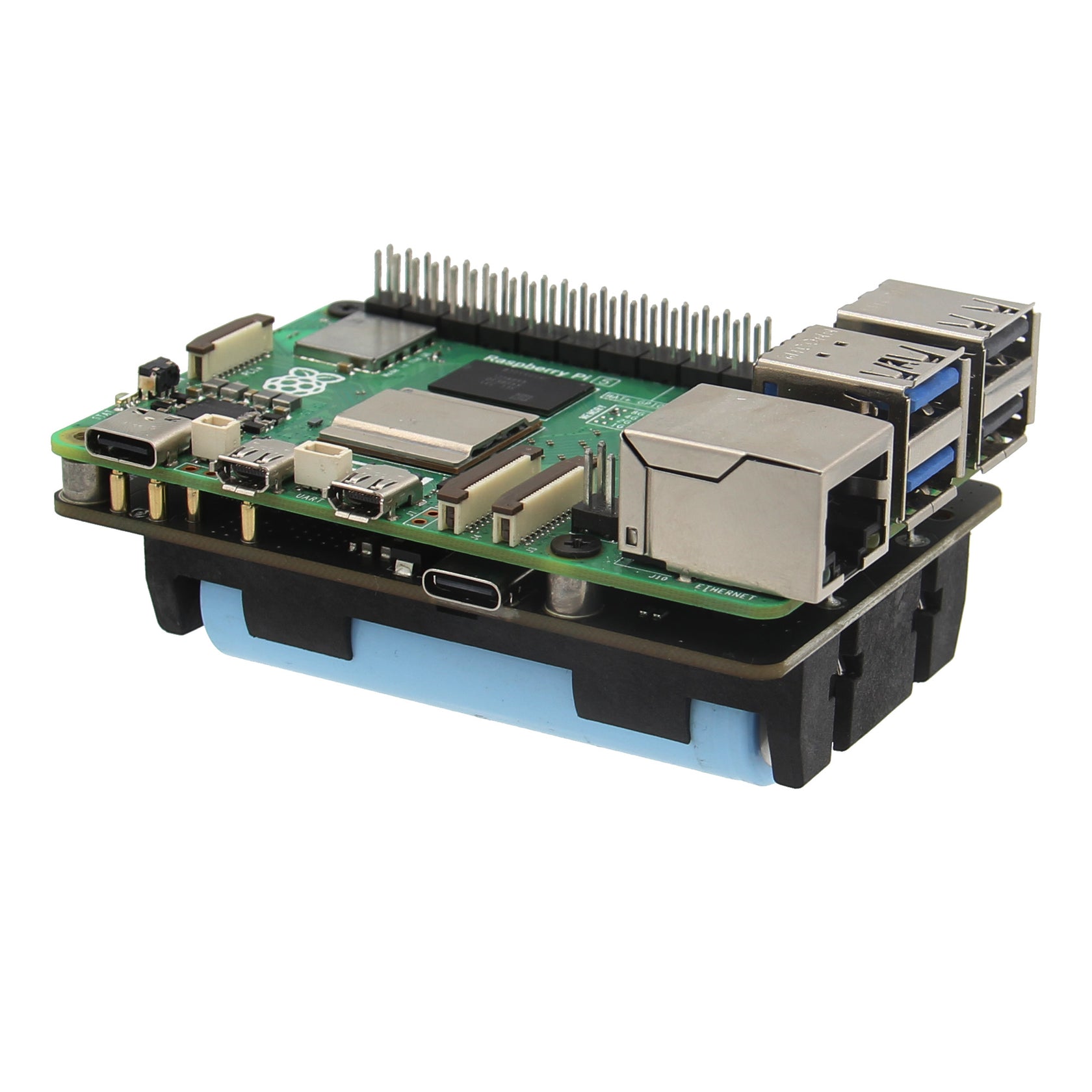 Geekworm X1200 2-Cell 18650 5.1V 5A UPS HAT for Raspberry Pi 5 Series