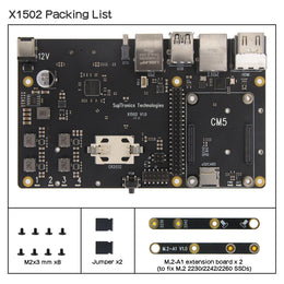Geekworm X1502 CM5 IO Carrier Board for Raspberry Pi Compute Module 5