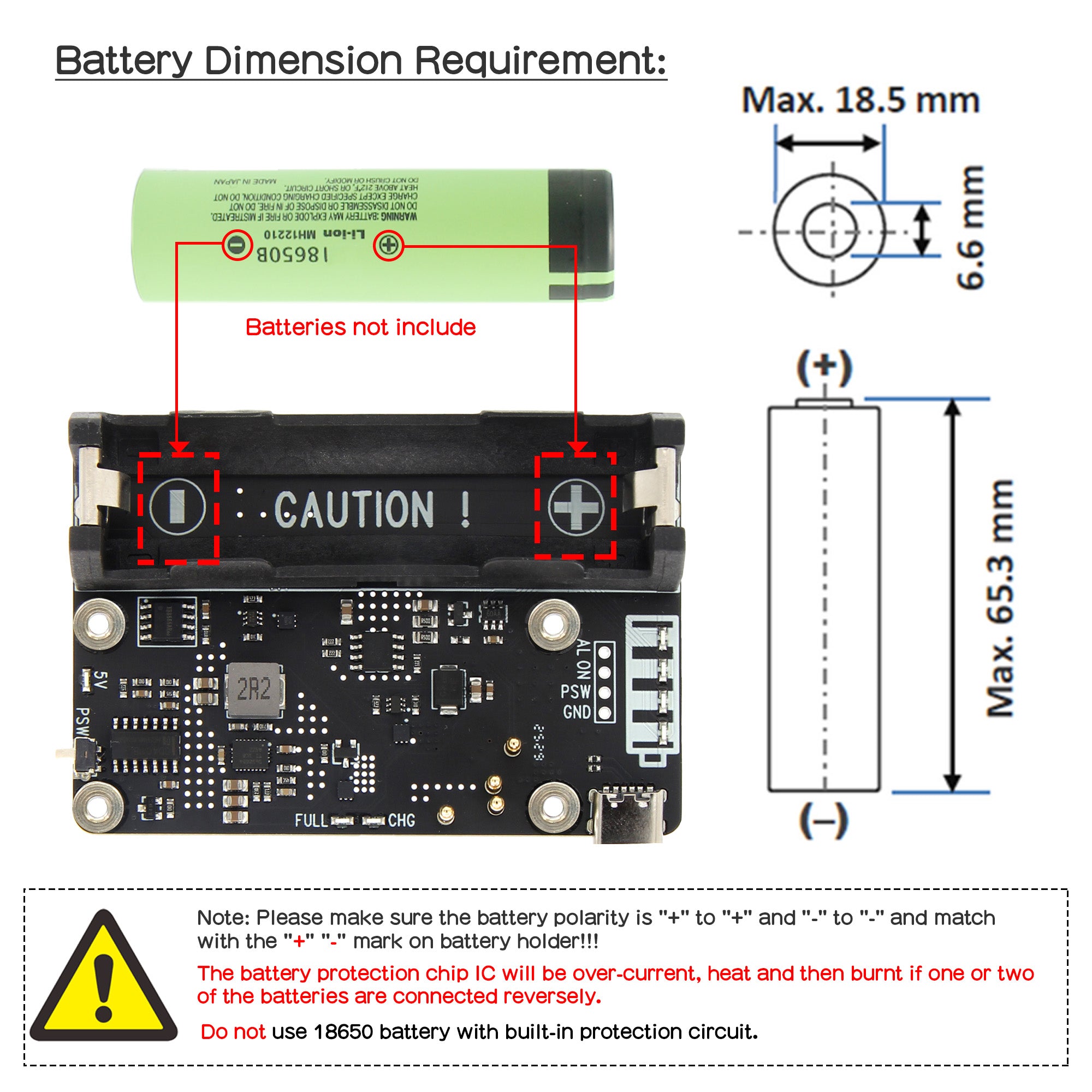 Geekworm X306 18650 UPS Expansion Board & USB HUB for Raspberry Pi Zer