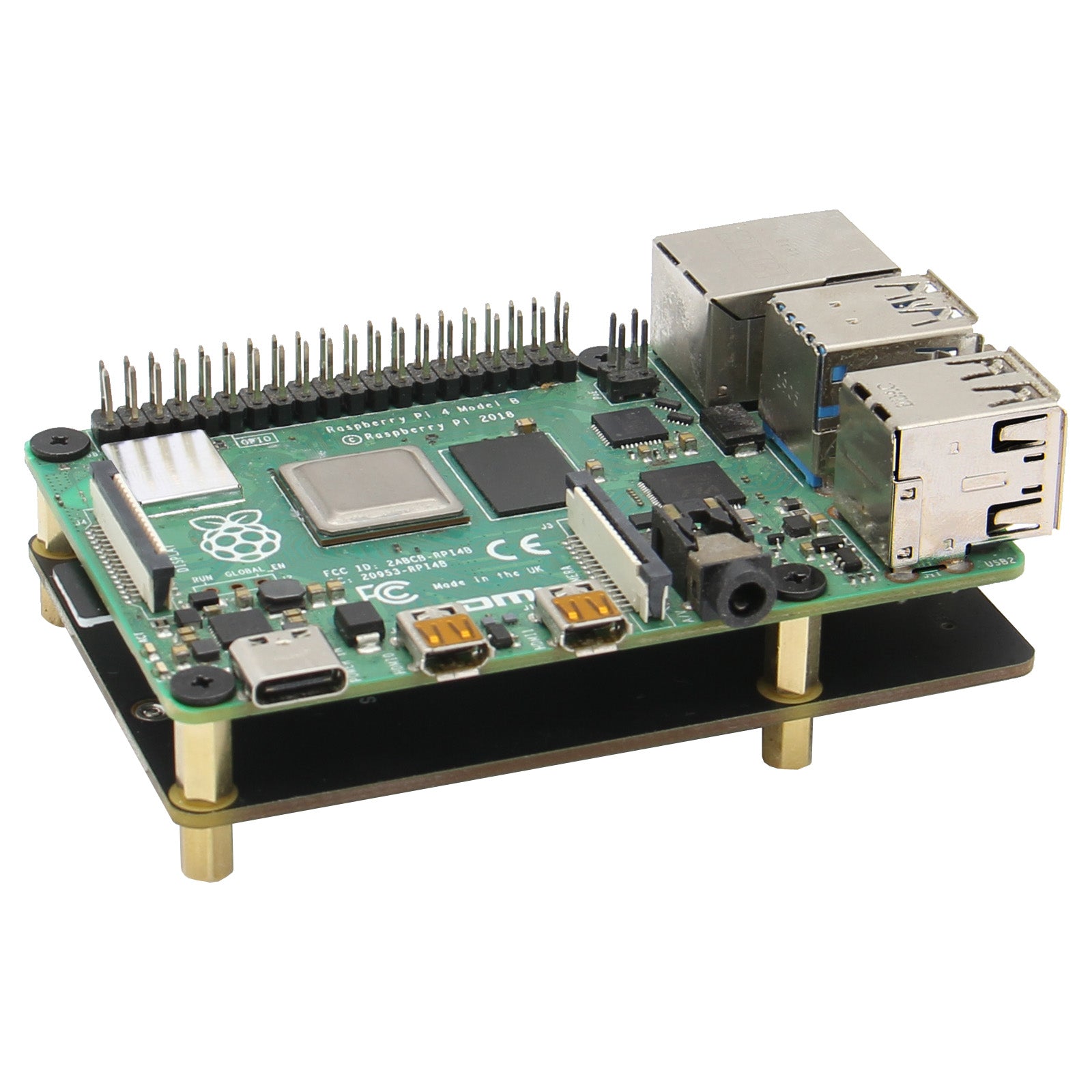 For Raspberry Pi 4, X862 V2.0 M.2 NGFF SATA 2280 SSD Storage Expansion ...