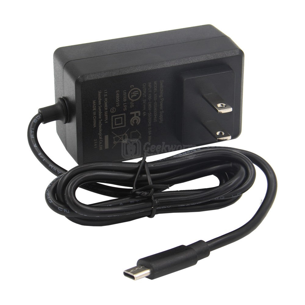 20W 5V 4A USB Type-C Power Adapter for Orange Pi 5/5B/5 Plus/Pi 4/Pi 3 ...