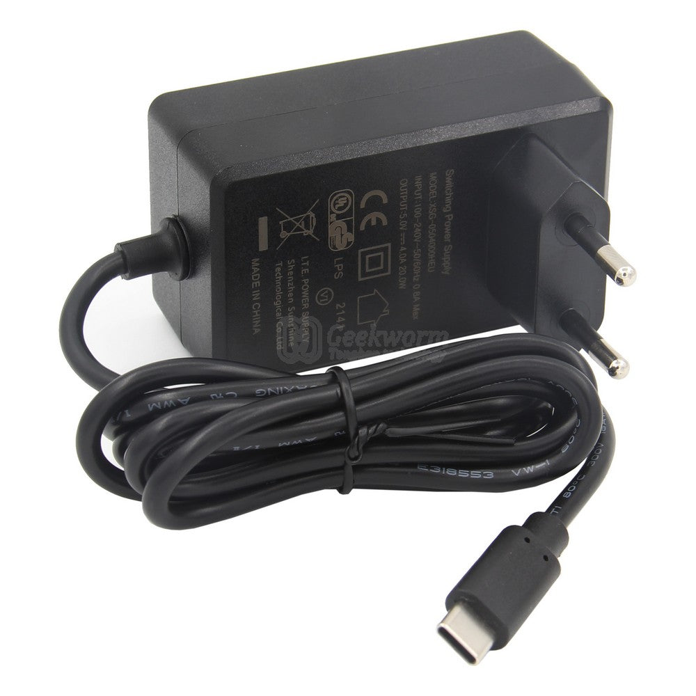 20W 5V 4A USB Type-C Power Adapter for Orange Pi 5/5B/5 Plus/Pi 4/Pi 3 ...