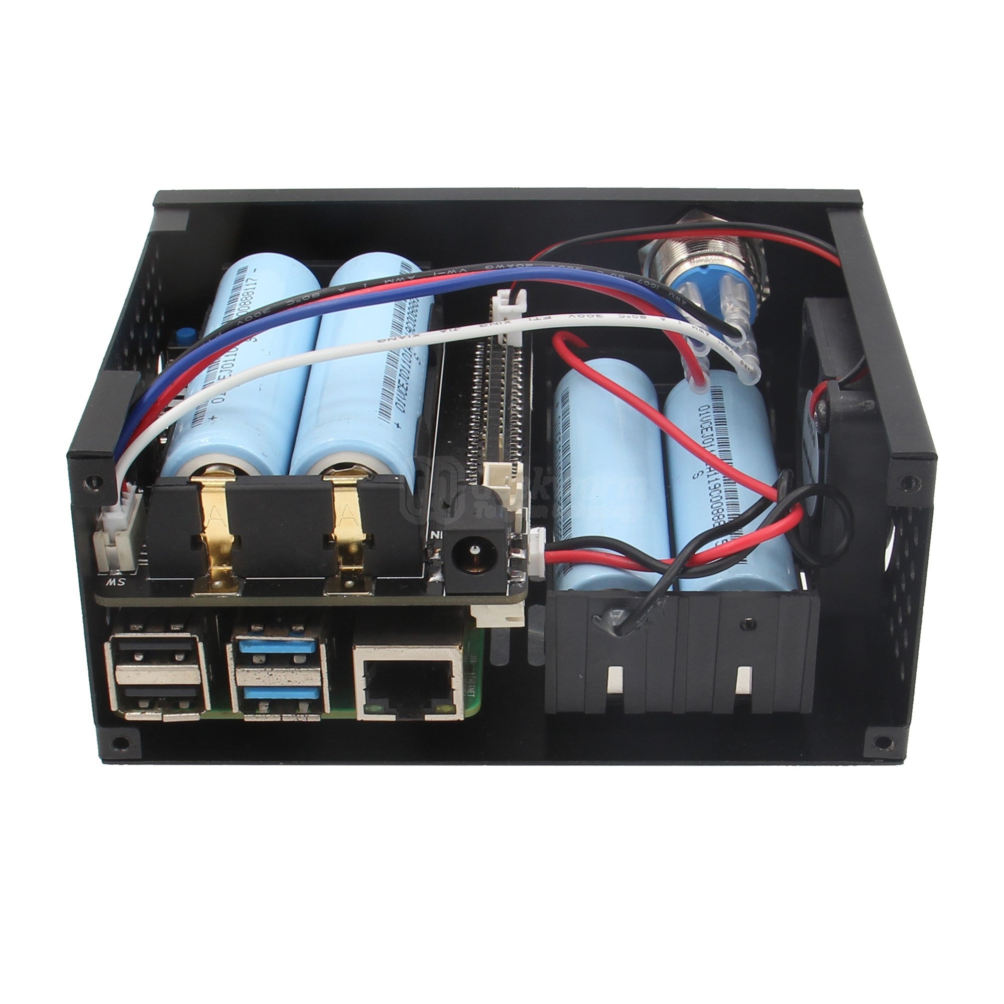 Geekworm X728-C1 Metal Case with Cooling Fan & Power Switch for Raspbe