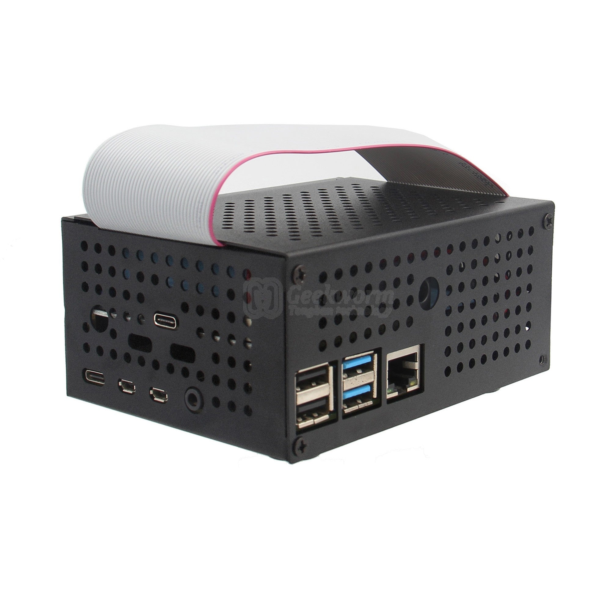 Geekworm X728-C1 Metal Case with Cooling Fan & Power Switch for Raspbe