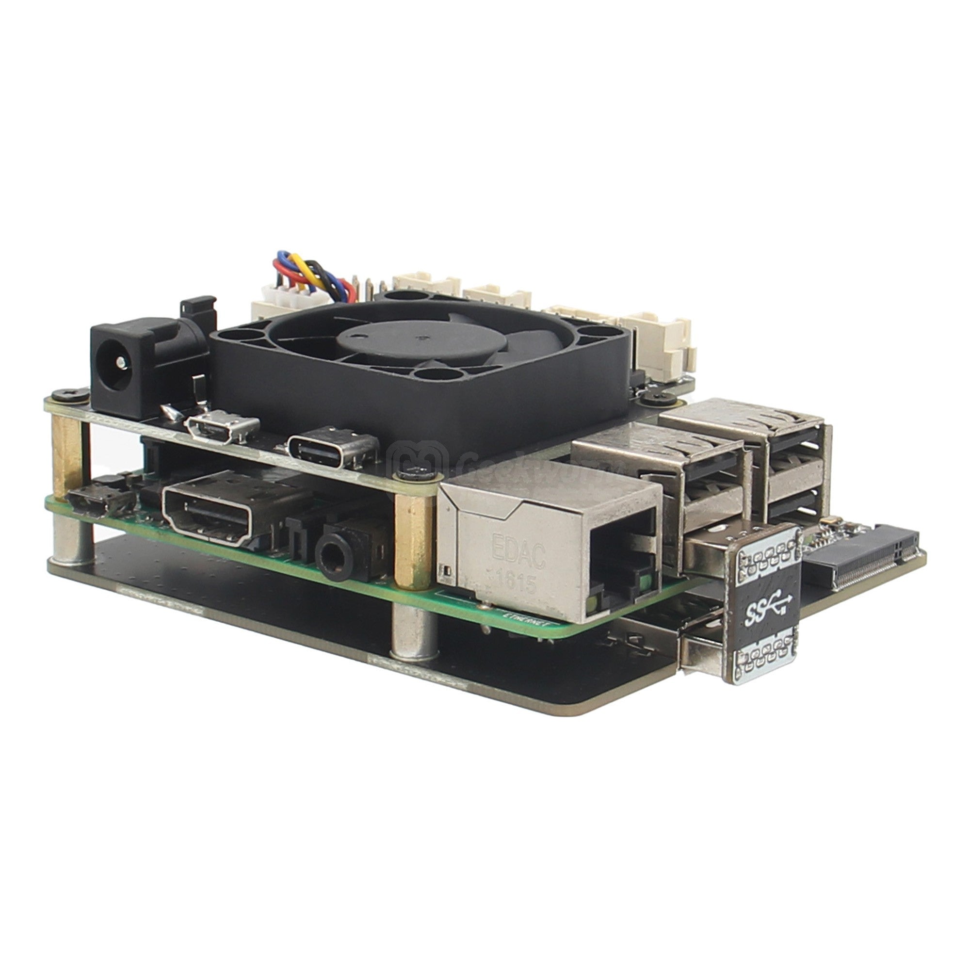 For Raspberry Pi 3B+/3B, X851 M.2 NGFF SATA SSD Storage Expansion Boar ...