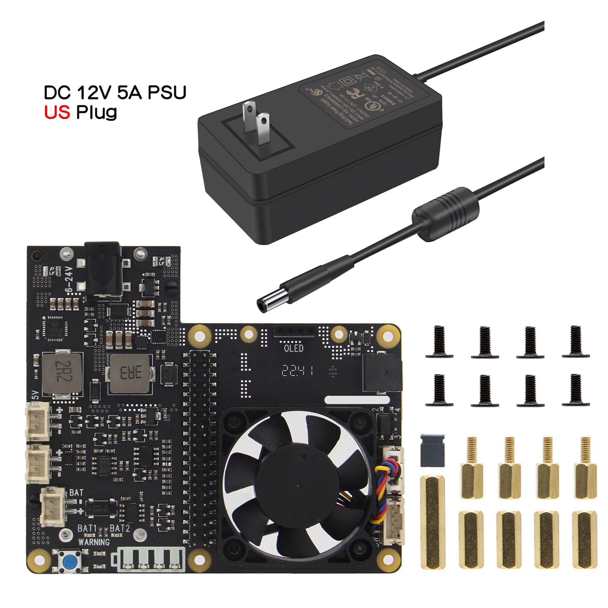 Raspberry Pi 5/4B/3B+/3B X729 18650 UPS (Max 5.1V 6A) with Wide 6-24V – Geekworm