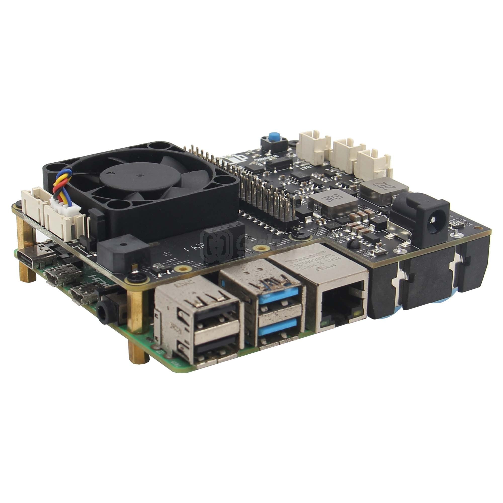 Raspberry Pi 5/4B/3B+/3B X729 18650 UPS (Max 5.1V 6A) with Wide 6-24V ...