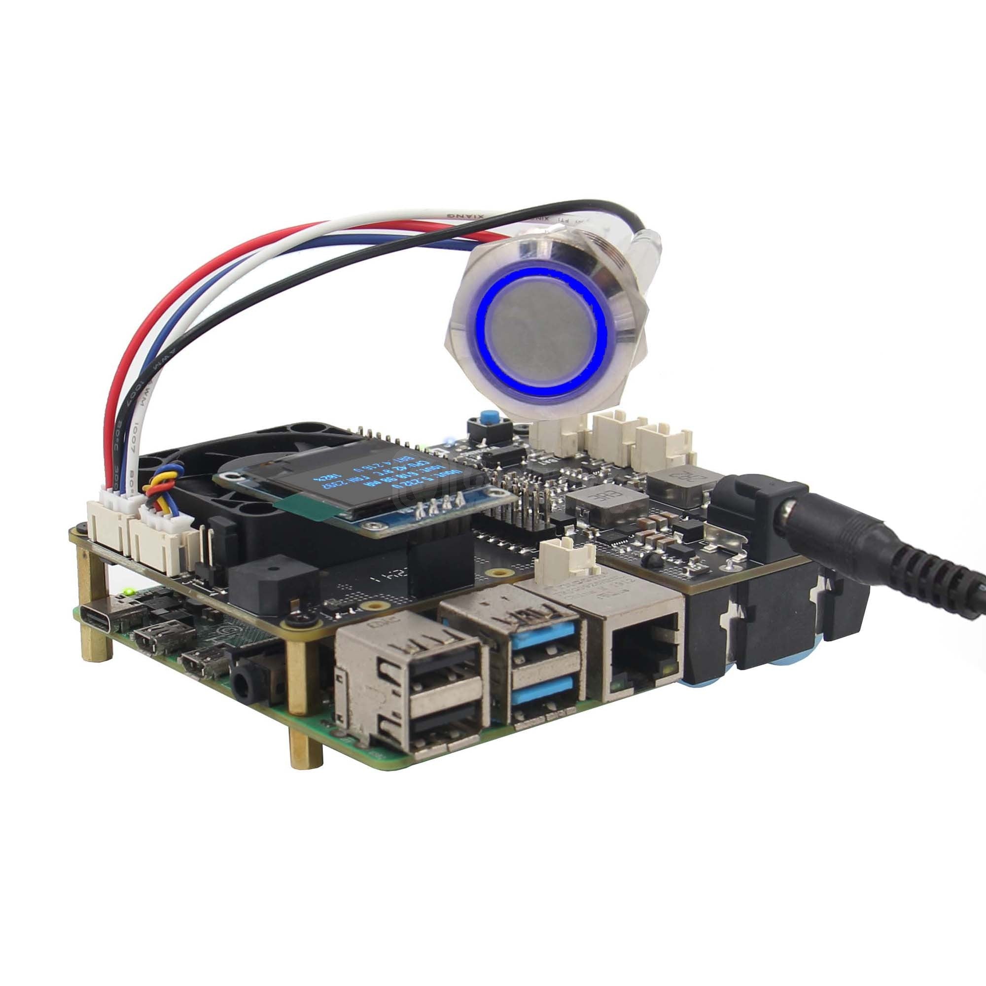Raspberry Pi 5/4B/3B+/3B X729 18650 UPS (Max 5.1V 6A) with Wide 6-24V ...