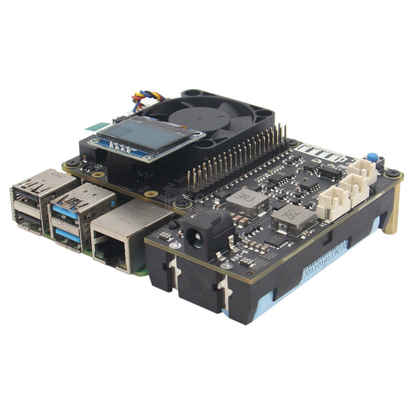 Raspberry Pi 5/4B/3B+/3B X729 18650 UPS (Max 5.1V 6A) with Wide 6-24V ...